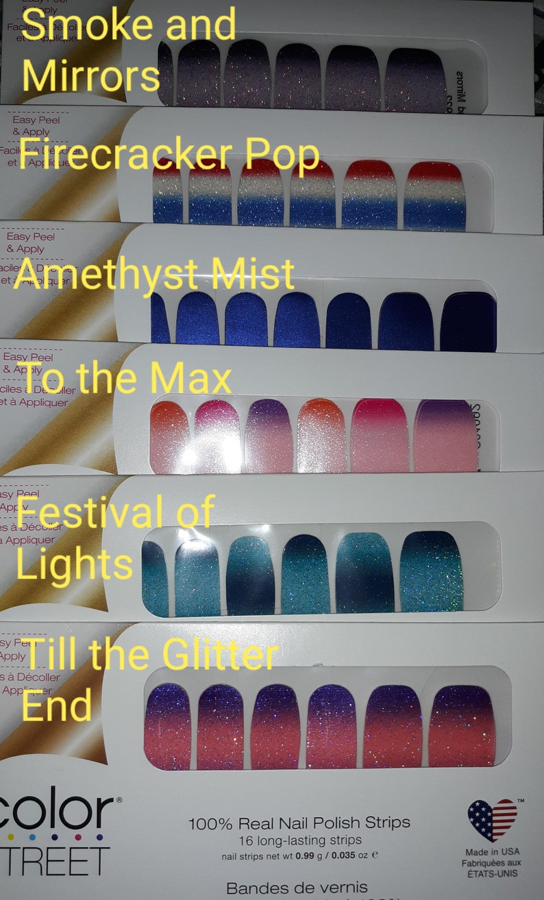 Color Street Nail Polish Strips - Etsy