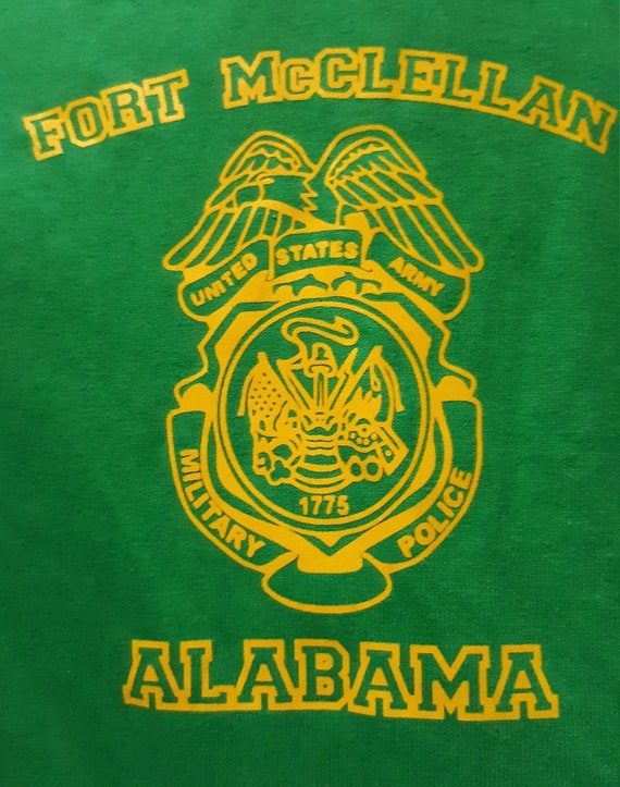 Military Police Shirt With Crest Ft. Mcclellan - Etsy