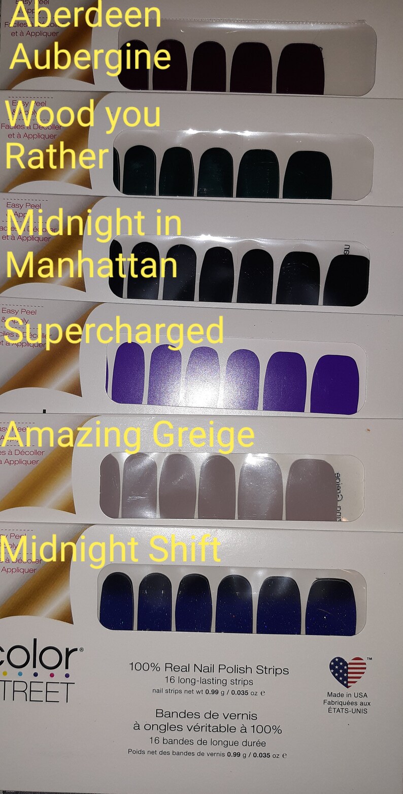 Color Street Nail Polish Strips - Etsy