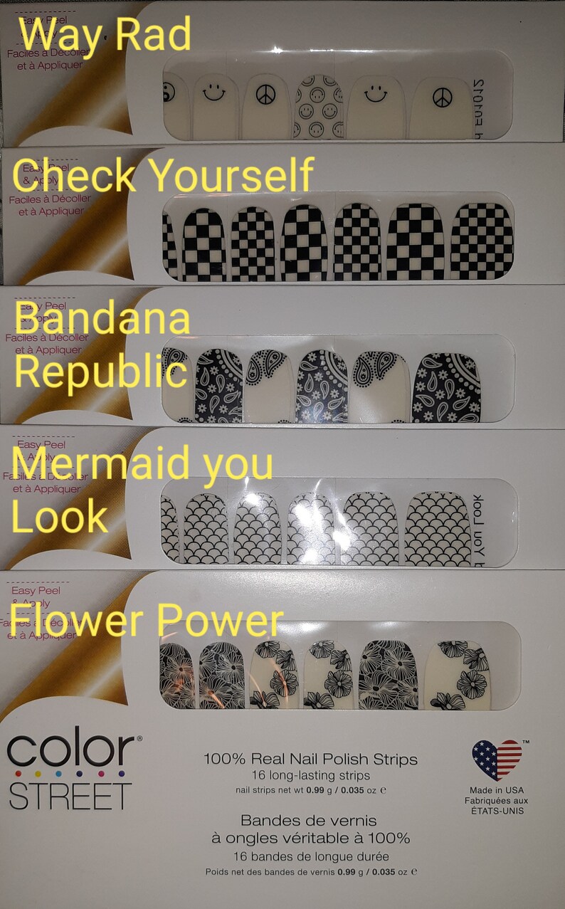 Color Street Nail Polish Strips - Etsy