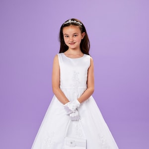 Erin Sleeveless Net Tulle Holy Communion Dress - Etsy