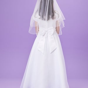 Una White Cap Sleeve Holy Communion Dress - Etsy UK