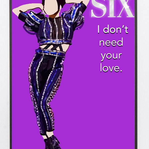 Six Musical Anne of Cleves With Quote . Six Musical Vector Portrait Art ...