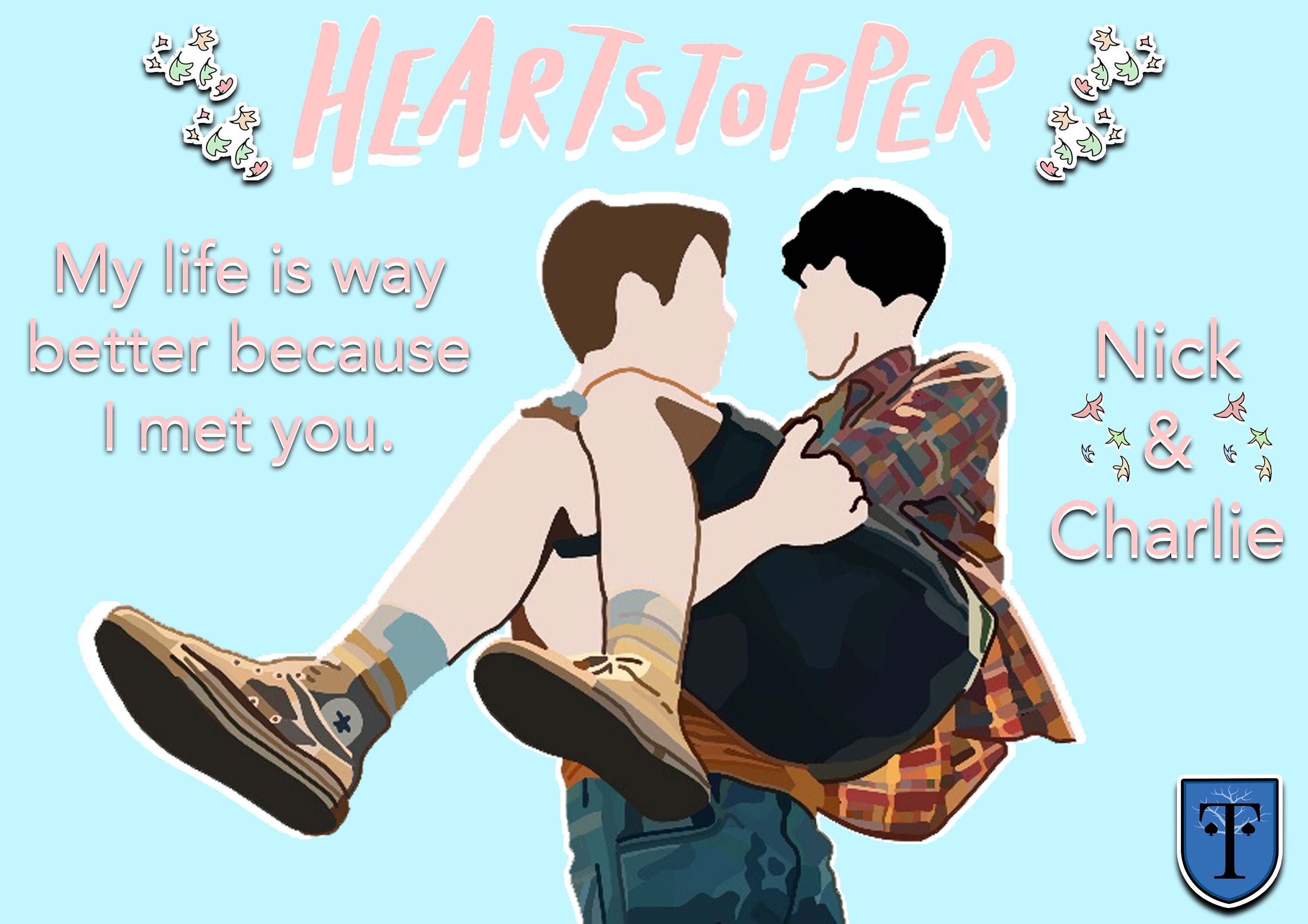 Heartstopper Print. Heartstopper Portrait Digital Illustration Art ...