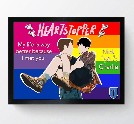 Heartstopper Print. Heartstopper Portrait Digital Illustration - Etsy