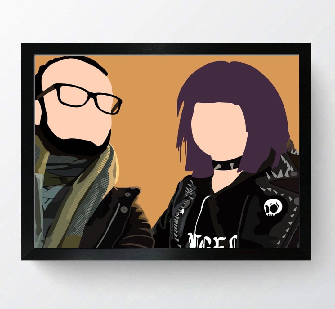 Personalised Portrait Print. Custom Vector Art Gift Based on Your Photo ...