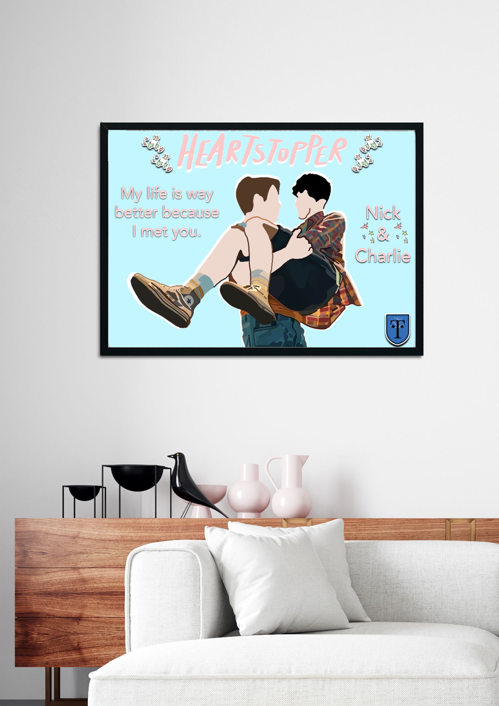 Heartstopper Print. Heartstopper Portrait Digital Illustration Art ...