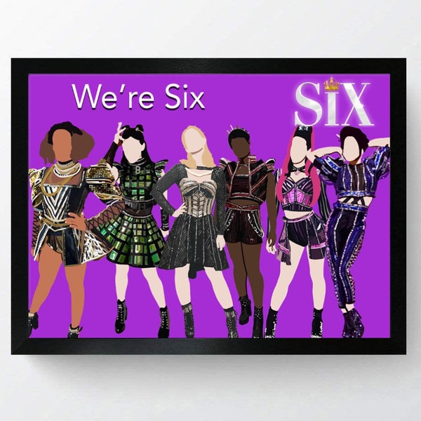 Six the Musical Poster - Etsy UK