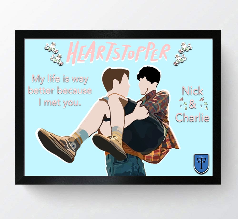 Heartstopper Print. Heartstopper Portrait Digital Illustration Art ...