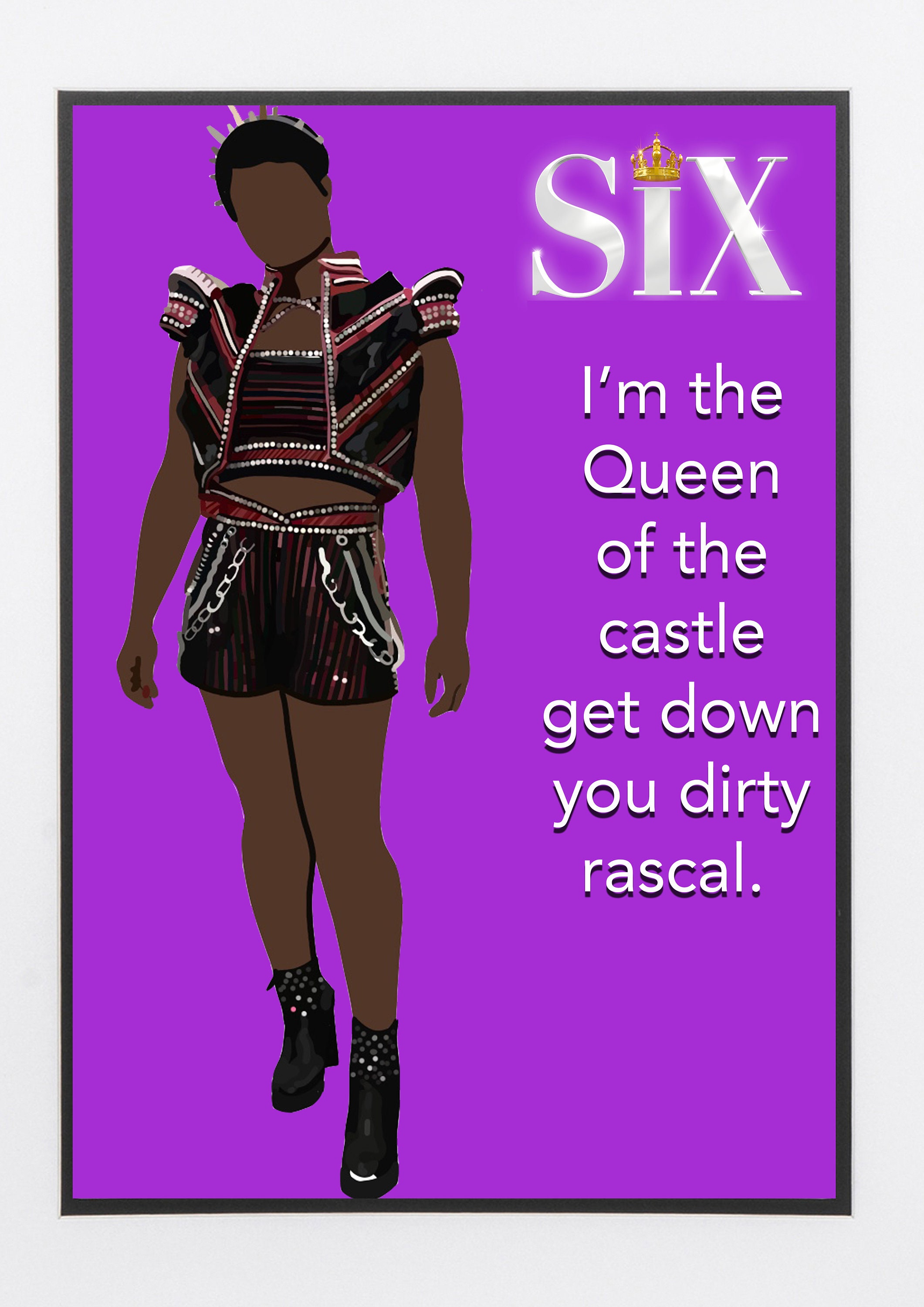 Six Musical Anne of Cleves With Quote . Six Musical Vector Portrait Art ...