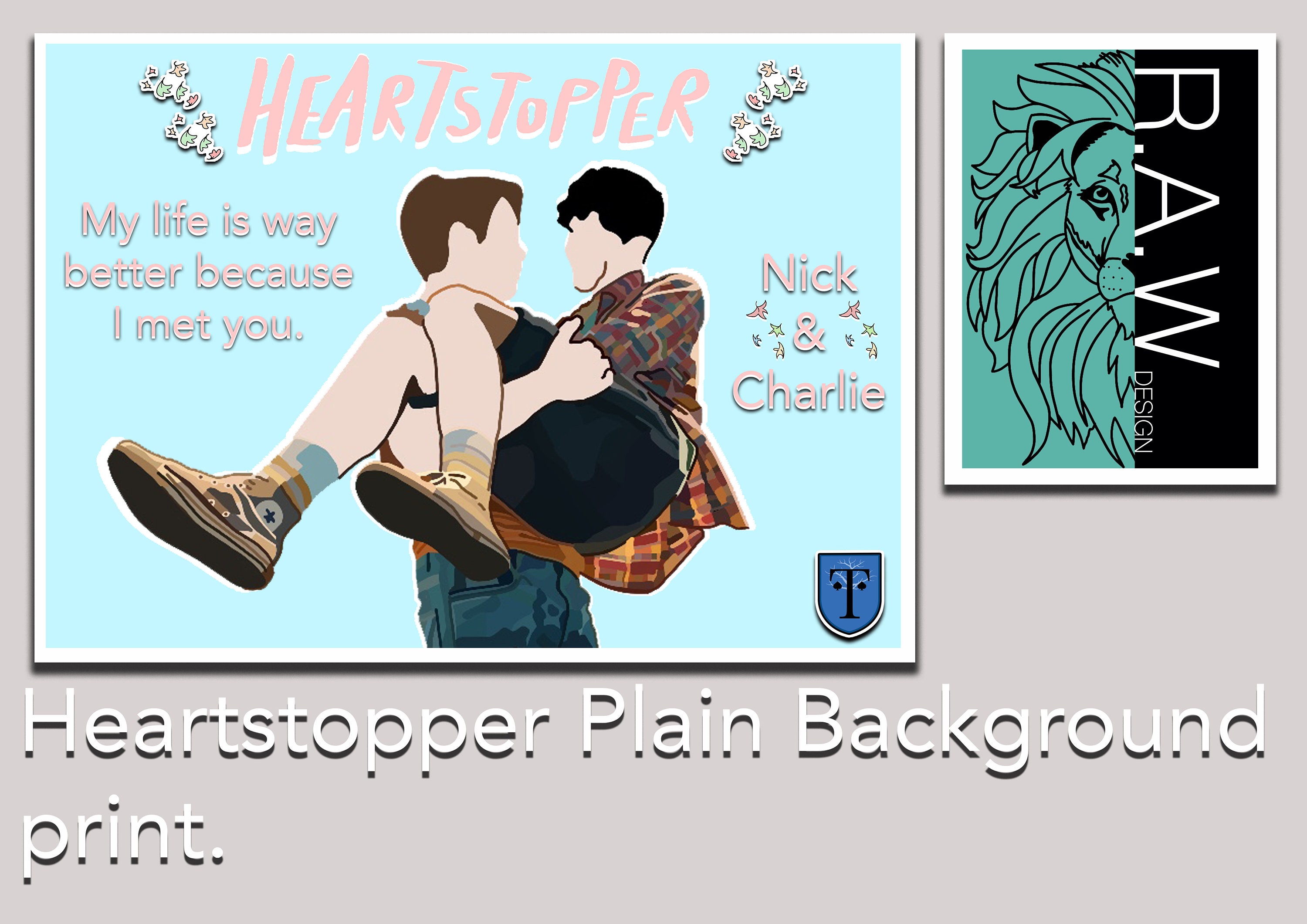 Heartstopper Print. Heartstopper Portrait Digital Illustration Art ...
