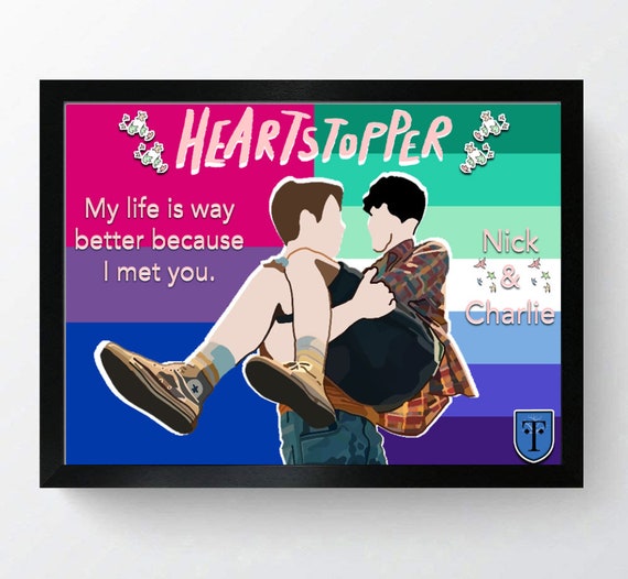 Heartstopper Print. Heartstopper Portrait Digital Illustration - Etsy