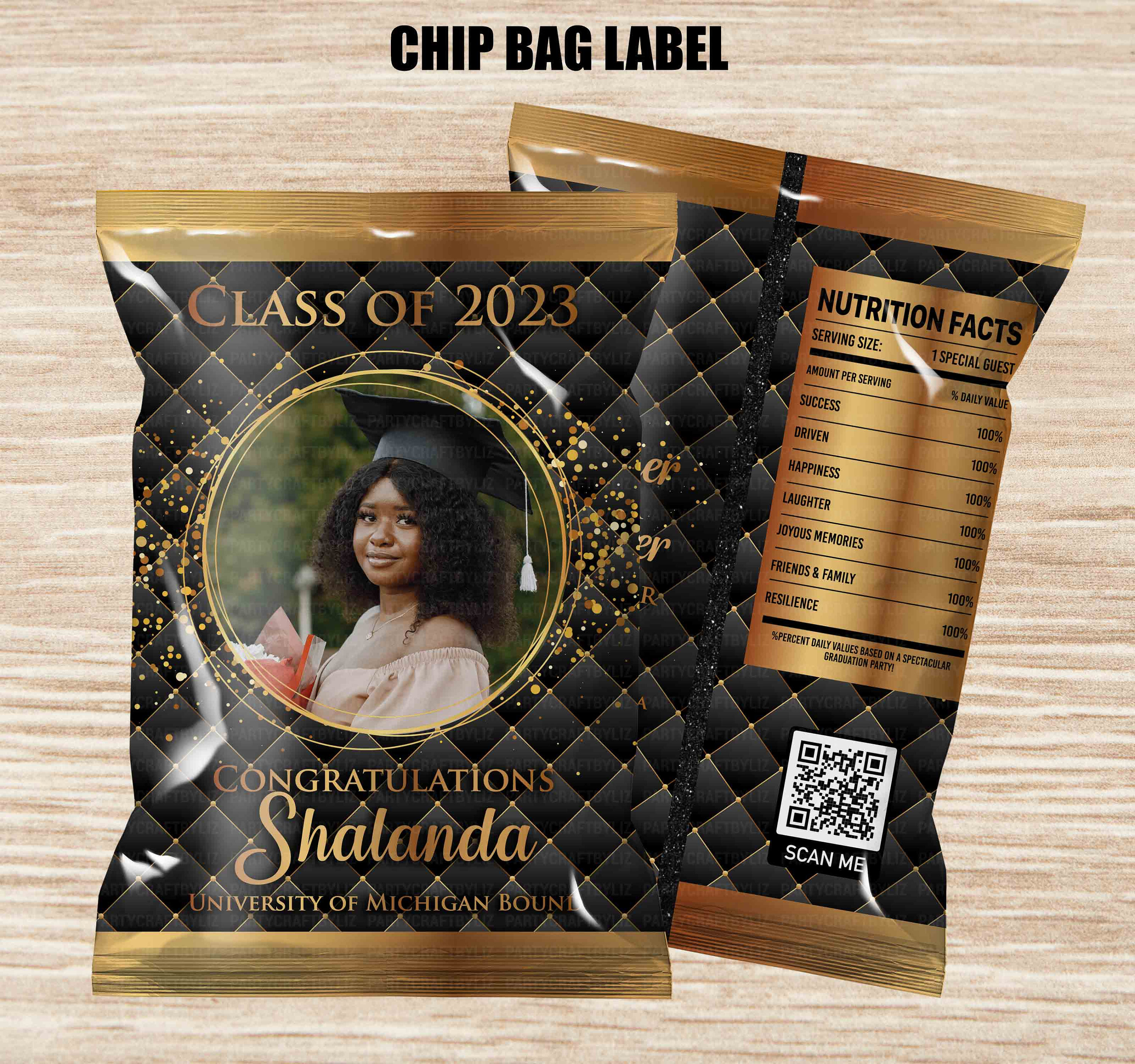 Customized Chip Bag Label - Digital Only - Etsy