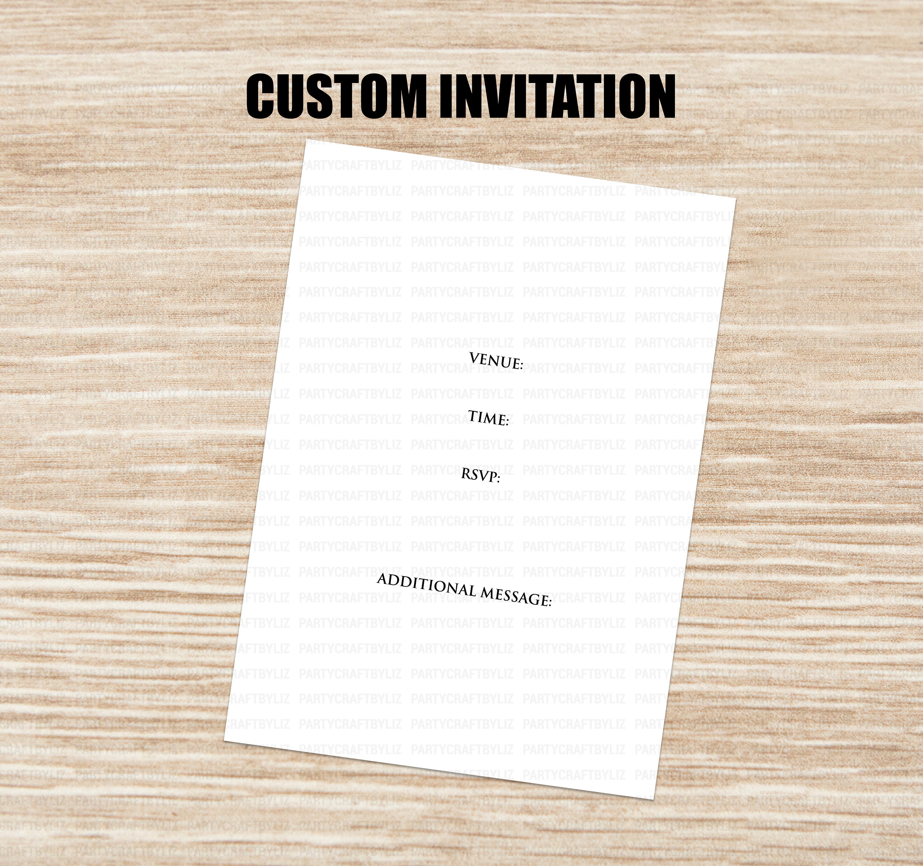 Custom Party Invite Digital - Etsy