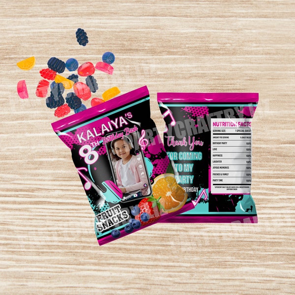 Fruit Snack Template Etsy