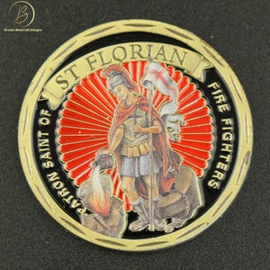Firefighter St. Florian Challenge Coin Collectable - Etsy