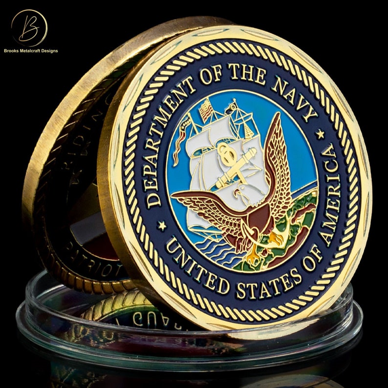 Navy Golden Shellback Crossing the Line Challenge Coin - Etsy