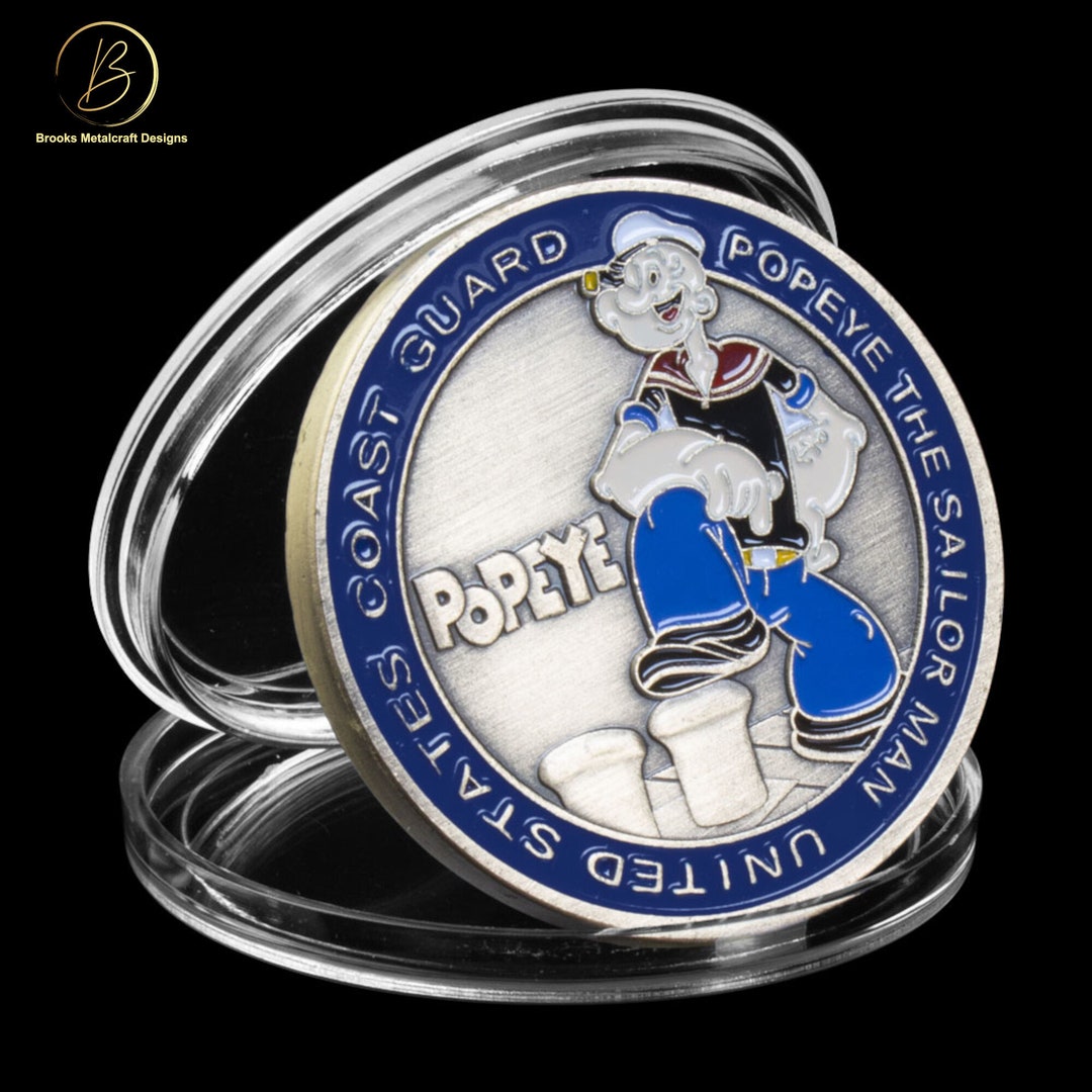Popeye Coast Guard Challenge Coin - Etsy