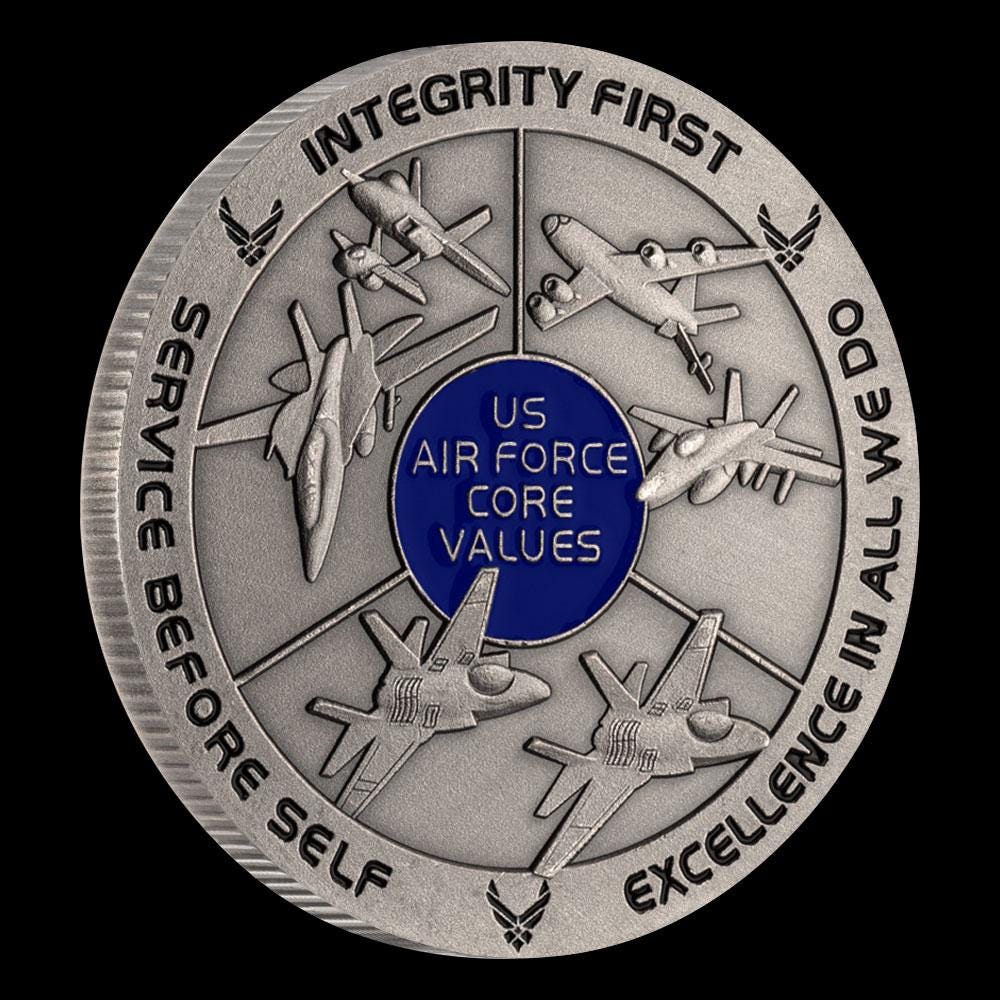 Air Force Core Values Challenge Coin - Etsy