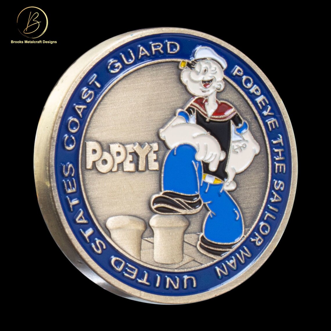 Popeye Coast Guard Challenge Coin - Etsy