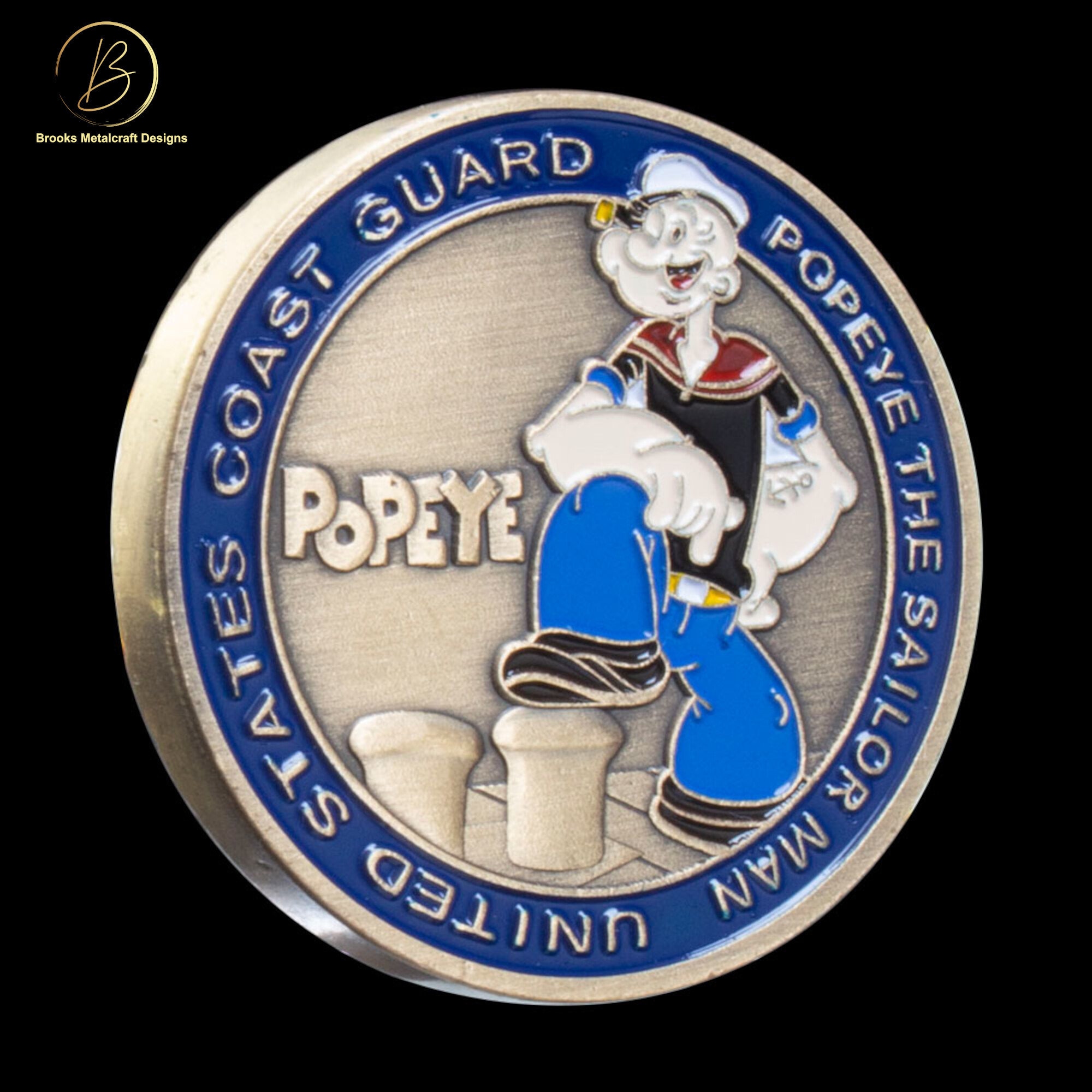 Popeye Coast Guard Challenge Coin - Etsy