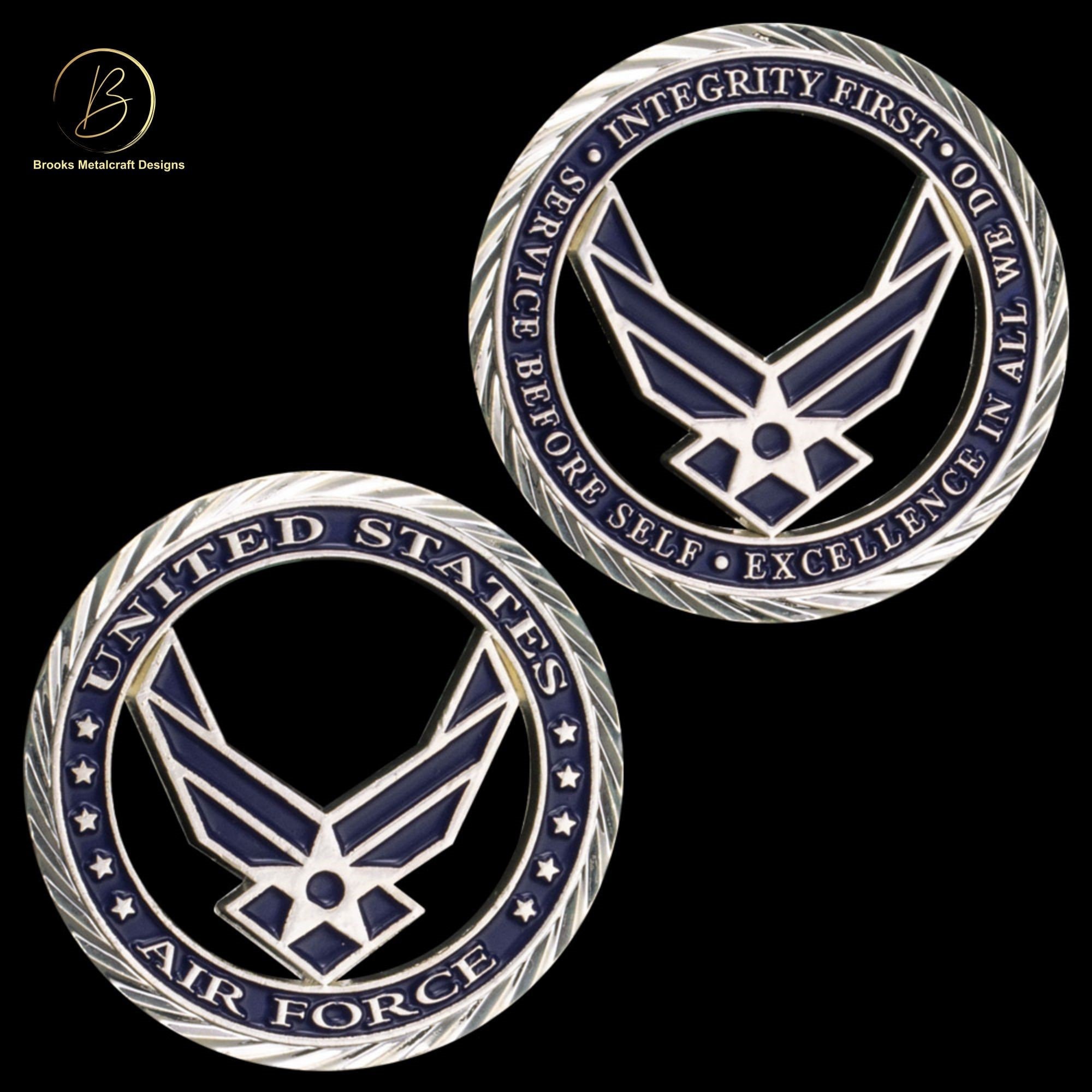 Air Force Core Values Hollow Commemorative Challenge Coin - Etsy