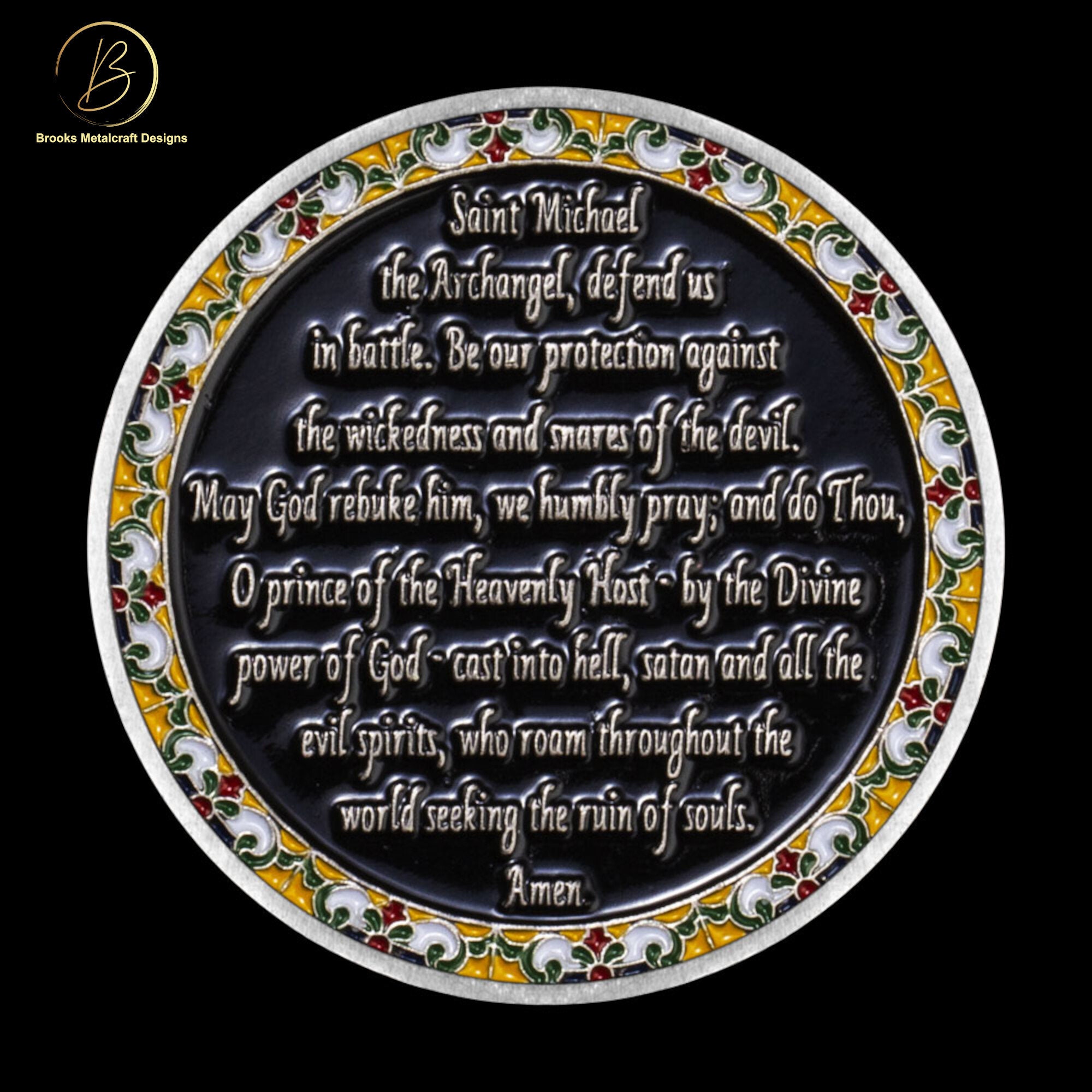Christian St Michael Prayer Silver Challenge Coin - Etsy