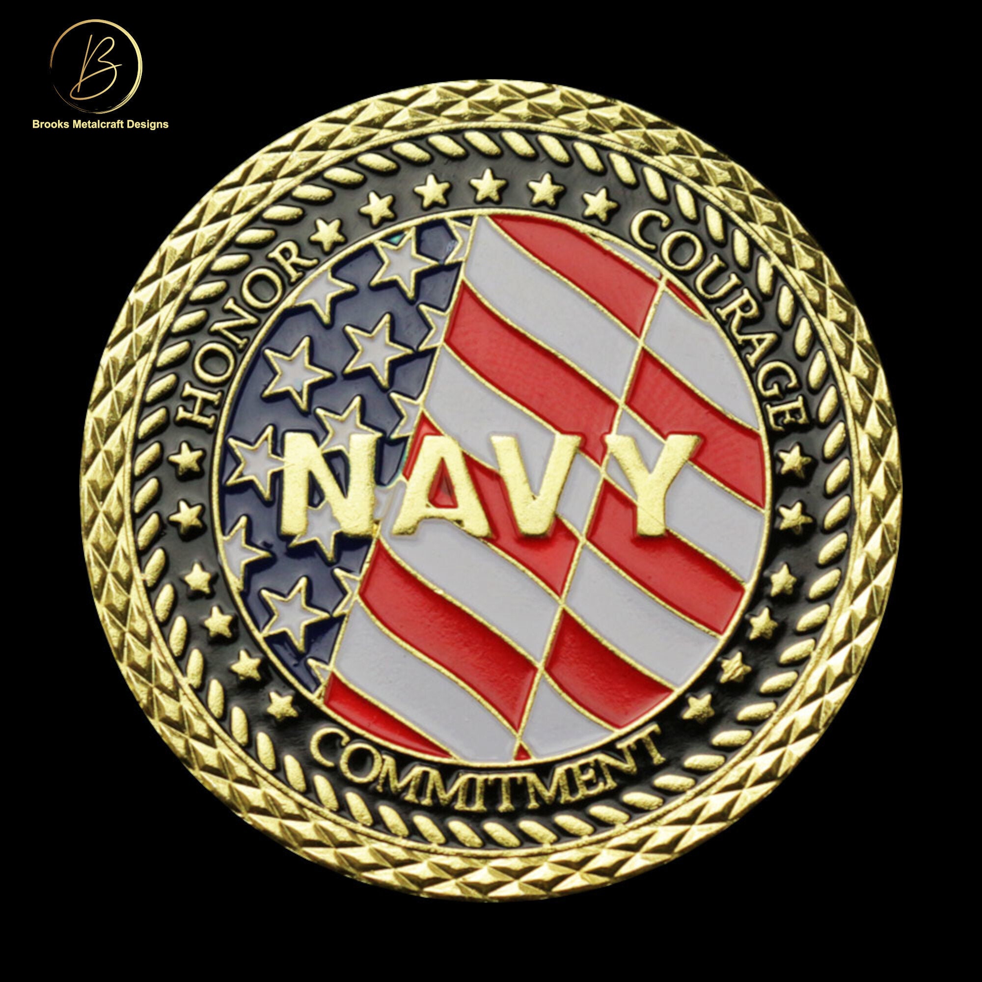 Navy Veteran Challenge Coin - Etsy