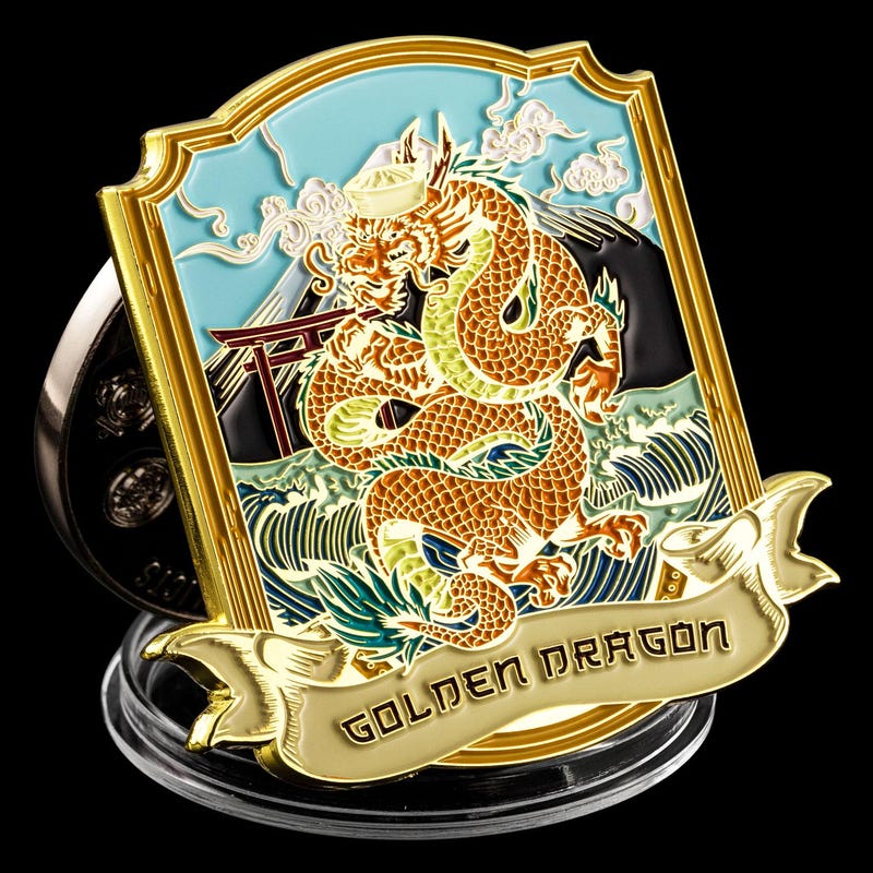 Challenge Coin Dragon - Etsy