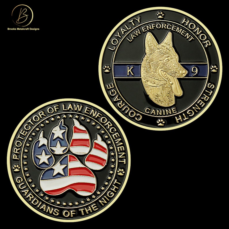 Police or Military Canine K9 Law Enforcement Challenge Coin - Etsy