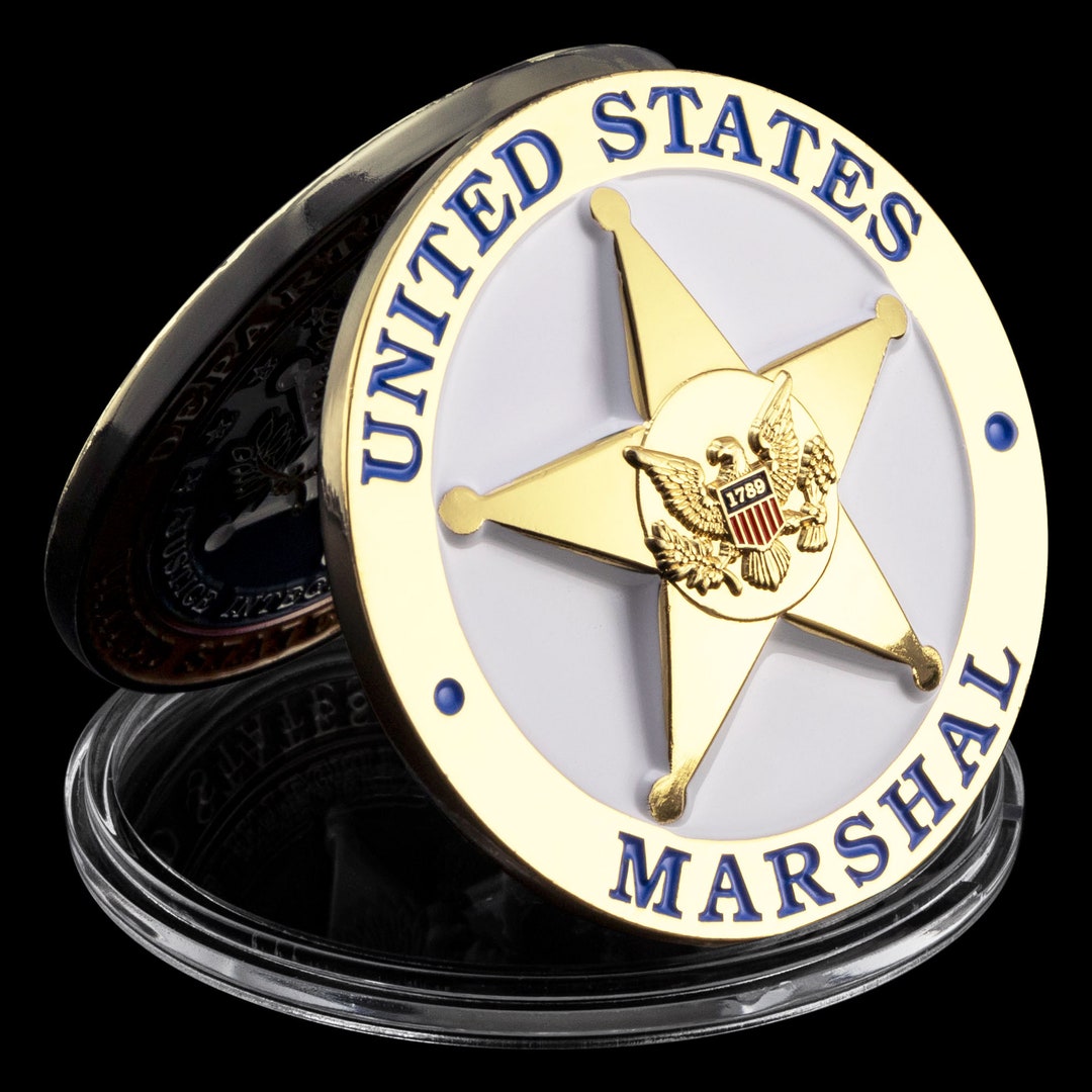 United States Marshal Gold 3D Challenge Coin - Etsy
