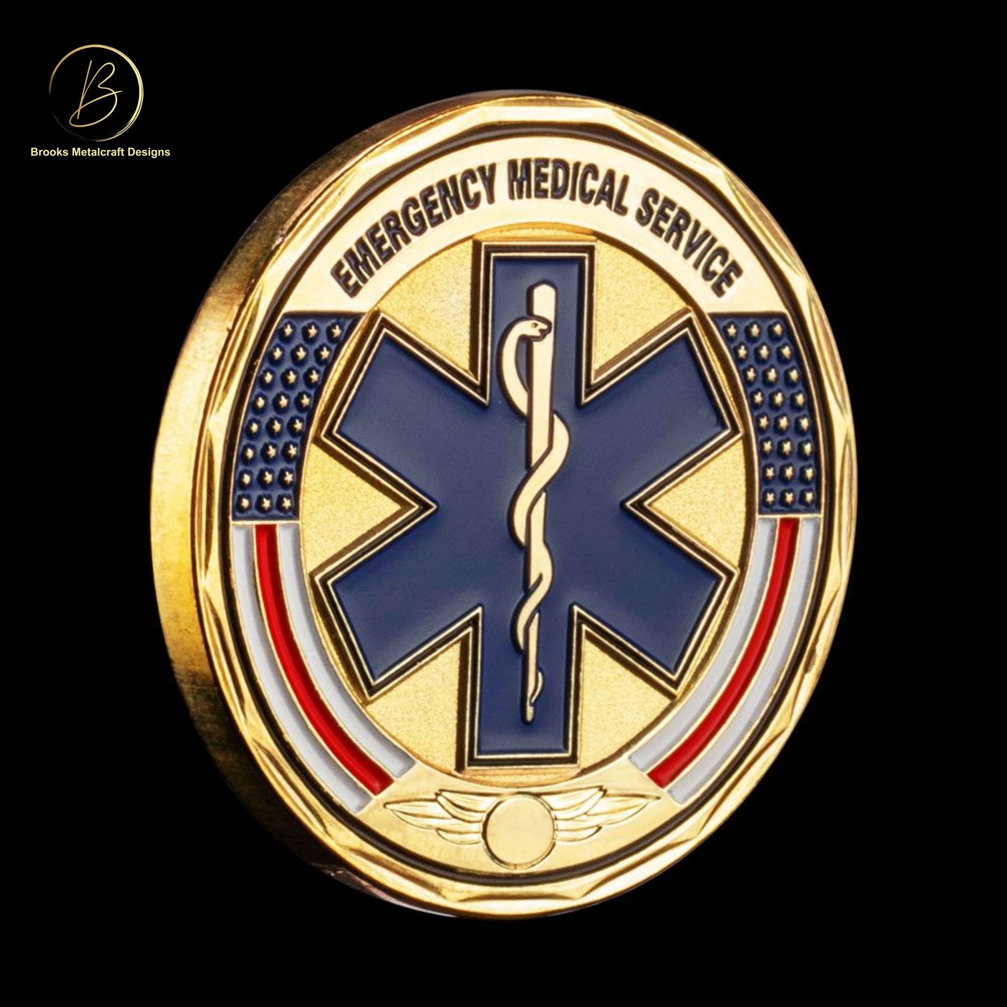 Gold EMS Emergency Medical Service Prayer Coin - Etsy