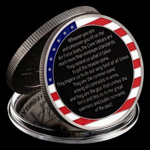 Air Force Core Values Challenge Coin - Etsy