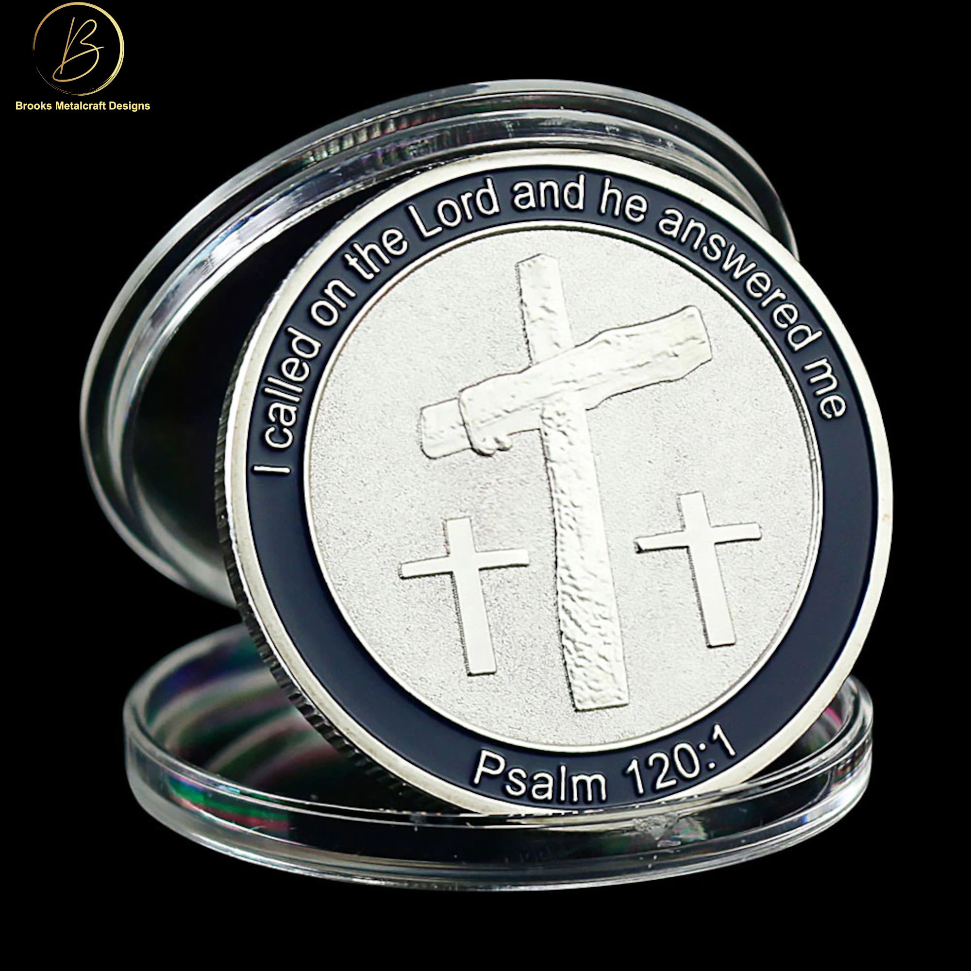 Christian Cross Psalm 120-1 and Philippians 1-13 Challenge Coin - Etsy