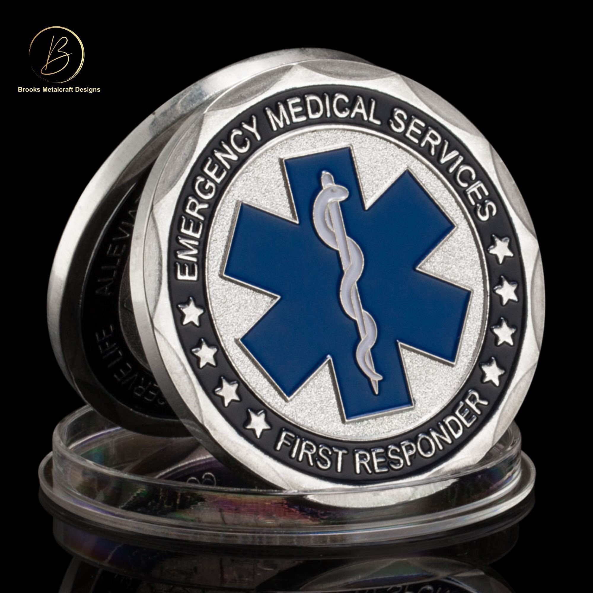 Silver EMS Emergency Medical Services First Responder - Etsy
