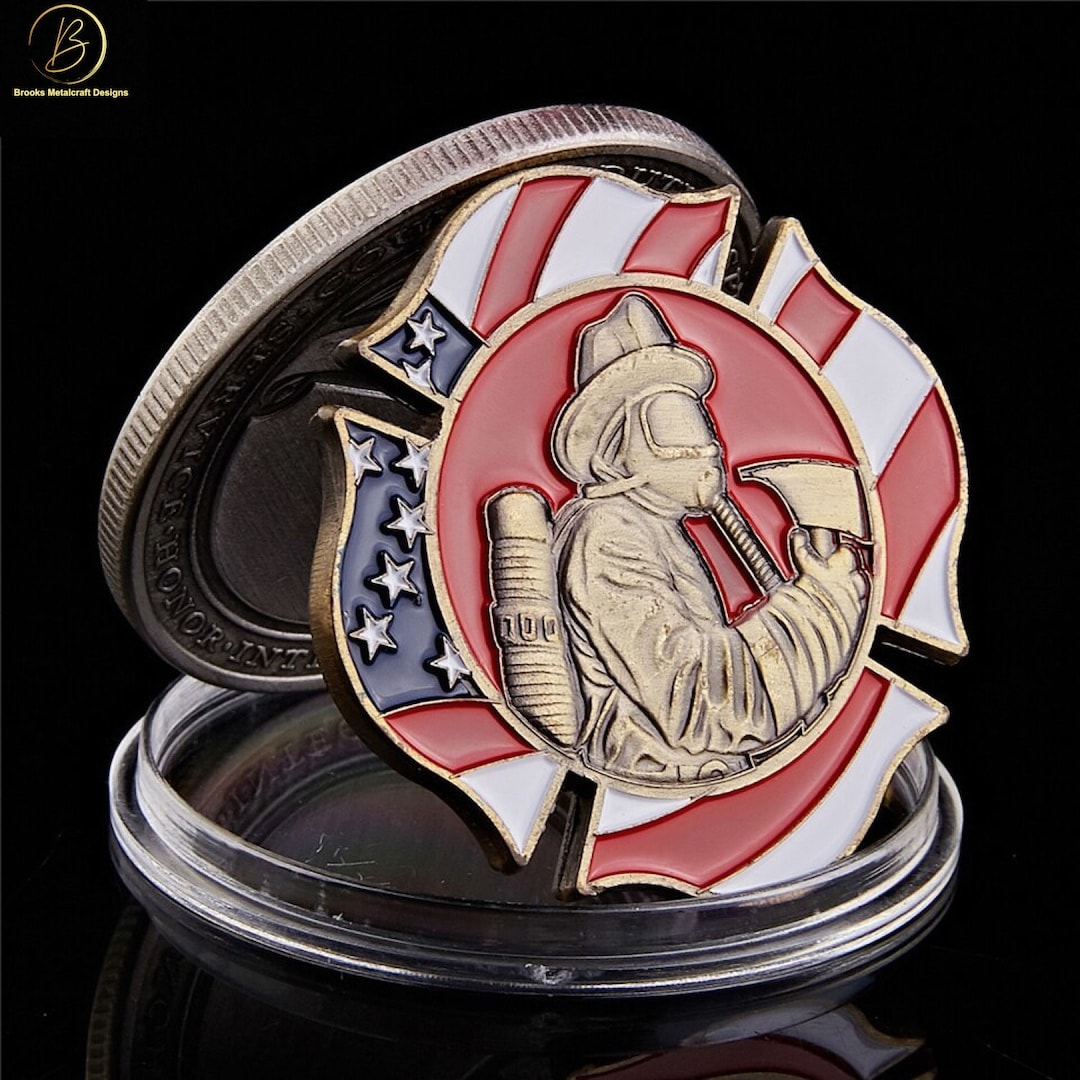Firefighters Collectible Coin Fire Rescue Operation Fireman Challenge ...