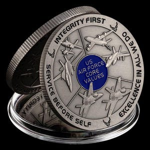 Air Force Core Values Challenge Coin - Etsy