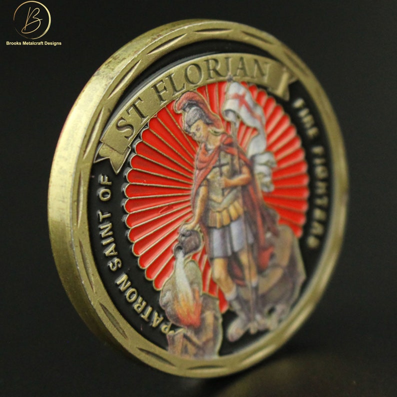 Firefighter St. Florian Challenge Coin Collectable - Etsy