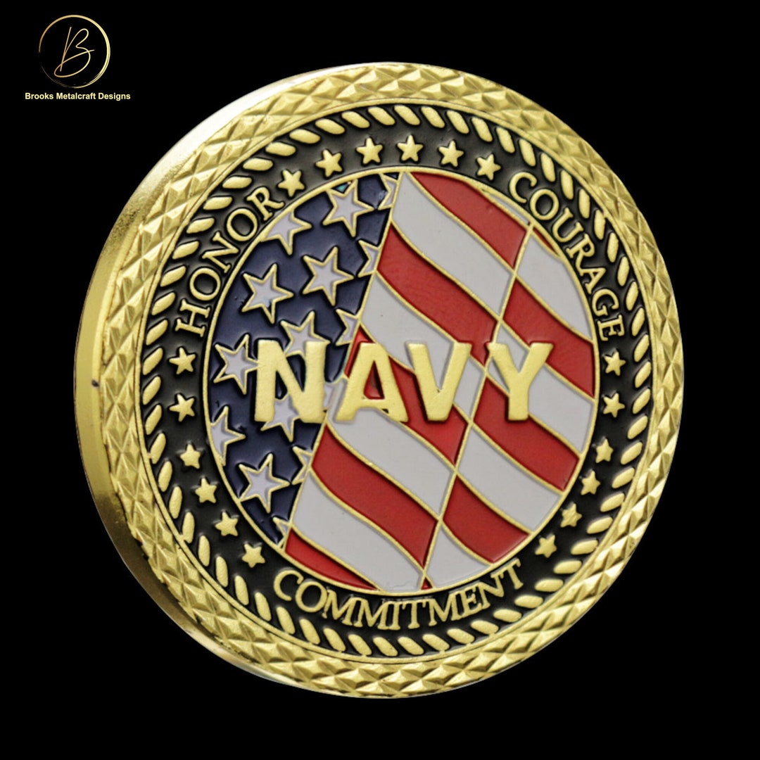 Navy Veteran Challenge Coin - Etsy