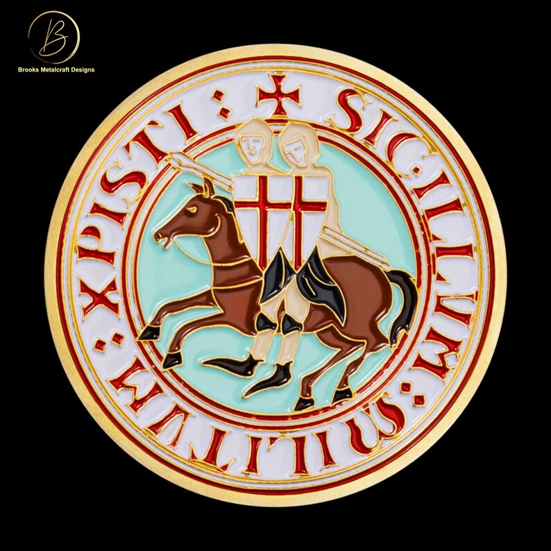 Knights Templar Latin Gold Challenge Coin - Etsy