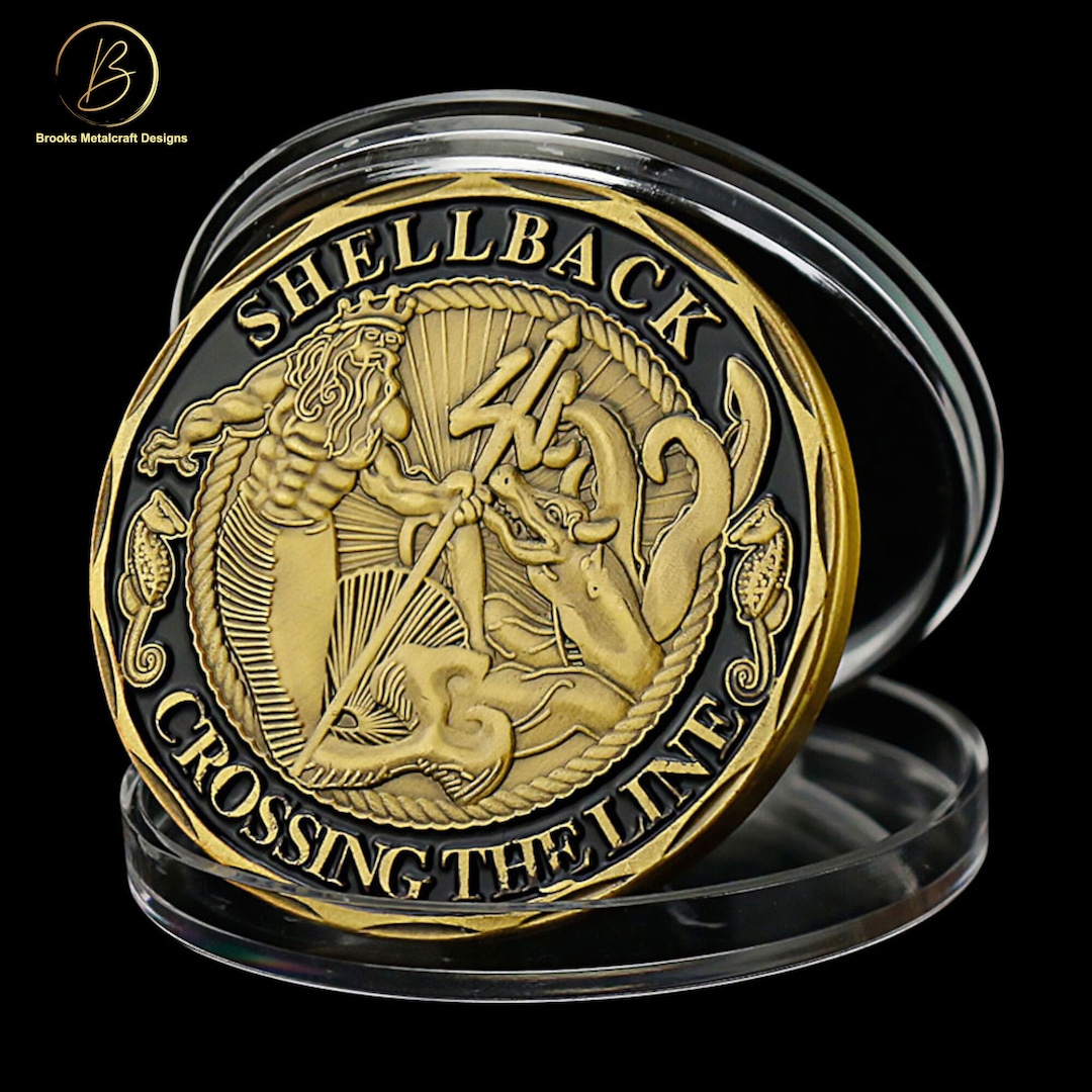 Navy Shellback Crossing the Line Sailor Commemorative Challenge Coin - Etsy