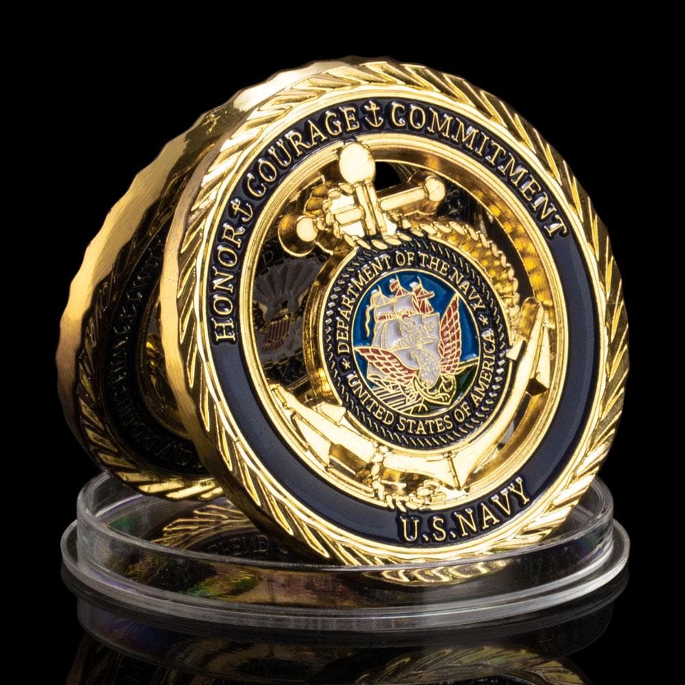 Navy Core Values Challenge Coin - United States Navy Zimbabwe