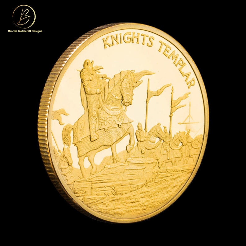 Knights Templar Horse Gold Challenge Coin - Etsy