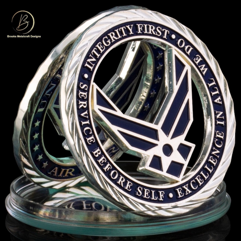 Air Force Core Values Hollow Commemorative Challenge Coin - Etsy