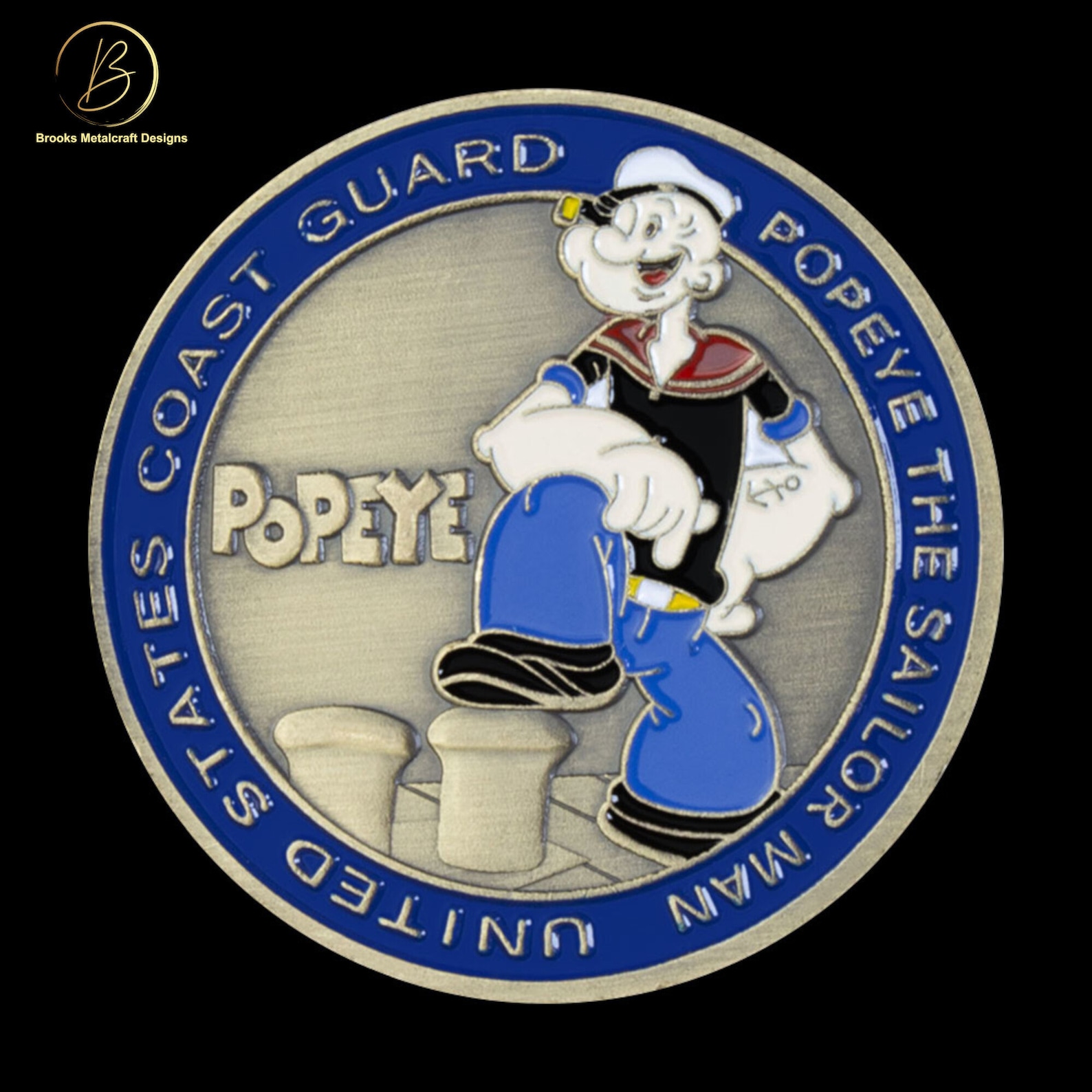 Popeye Coast Guard Challenge Coin - Etsy