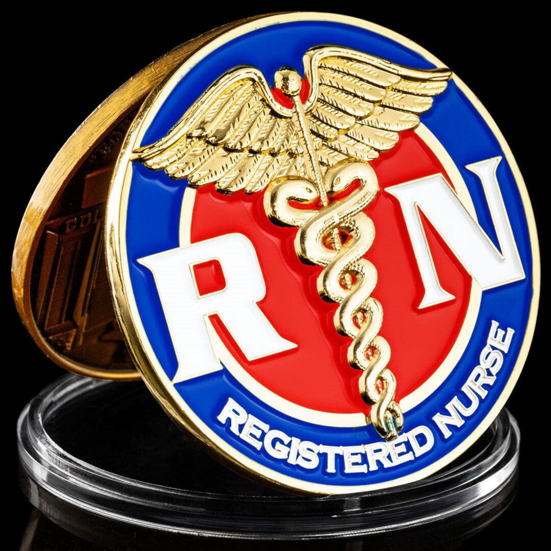 Nurse Appreciation Gift: RN Gold Prayer Challenge Coin - Etsy