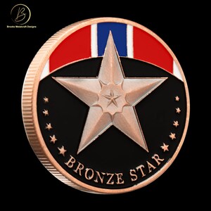Bronze Star Challenge Coin - Etsy