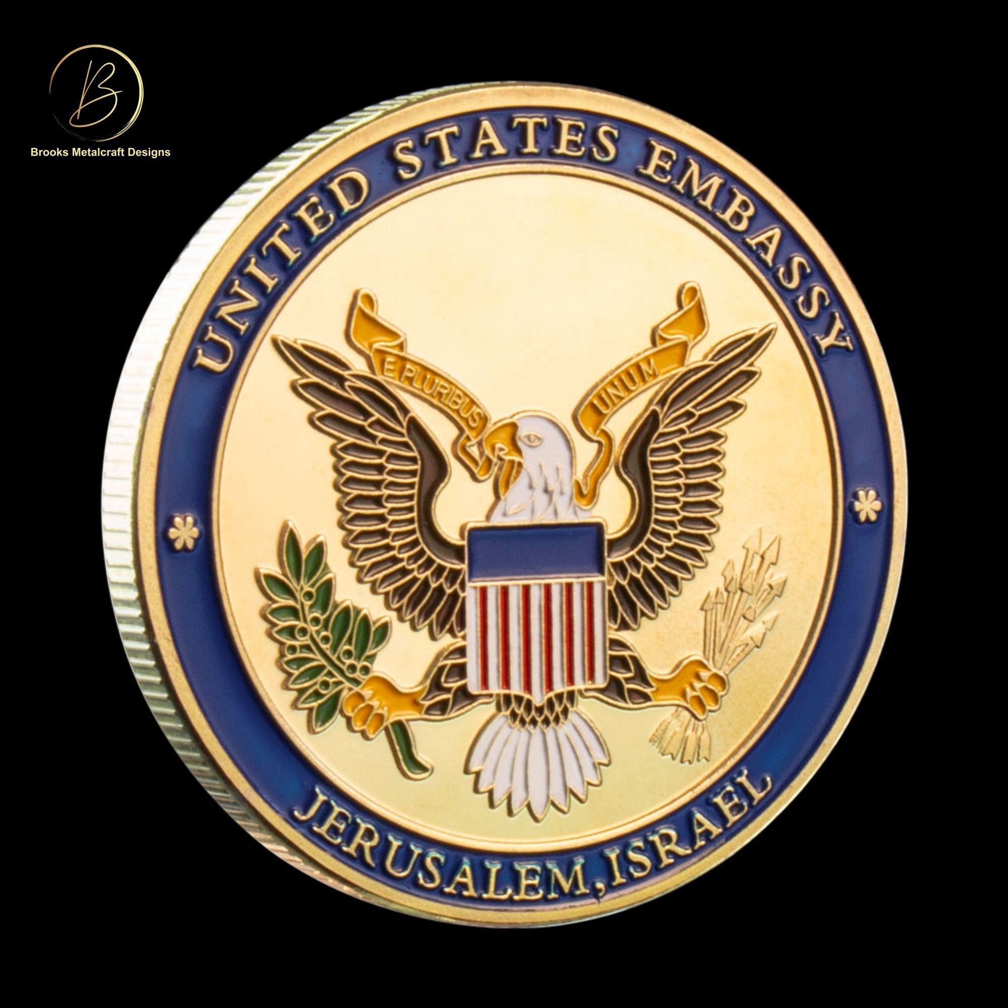 US Embassy Jerusalem Israel Challenge Coin - Etsy