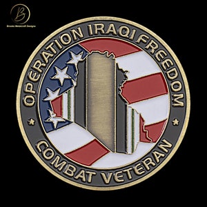 Operation Iraqi Freedom OIF Combat Veteran Challenge Coin - Etsy