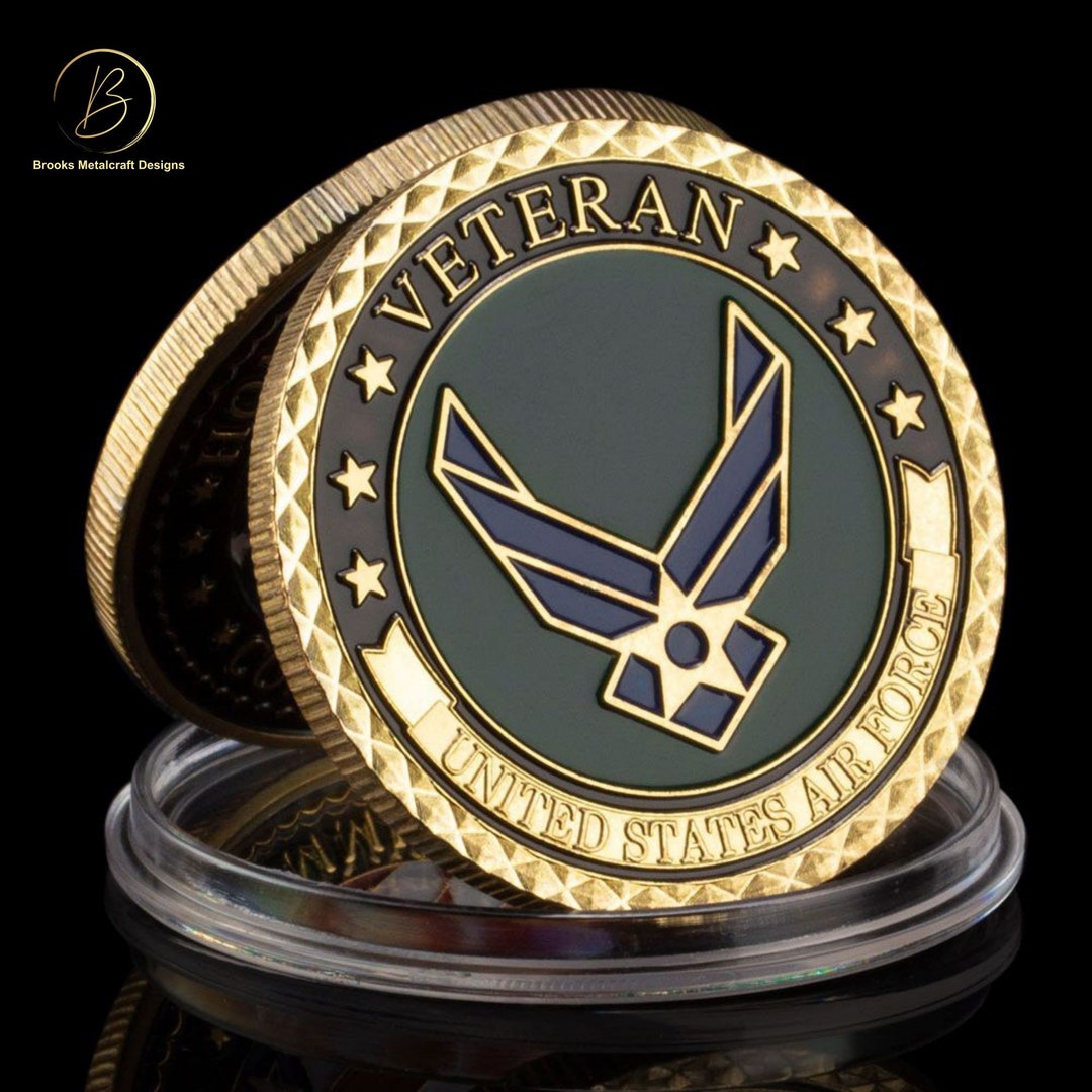 Air Force Veteran Challenge Coin - Etsy